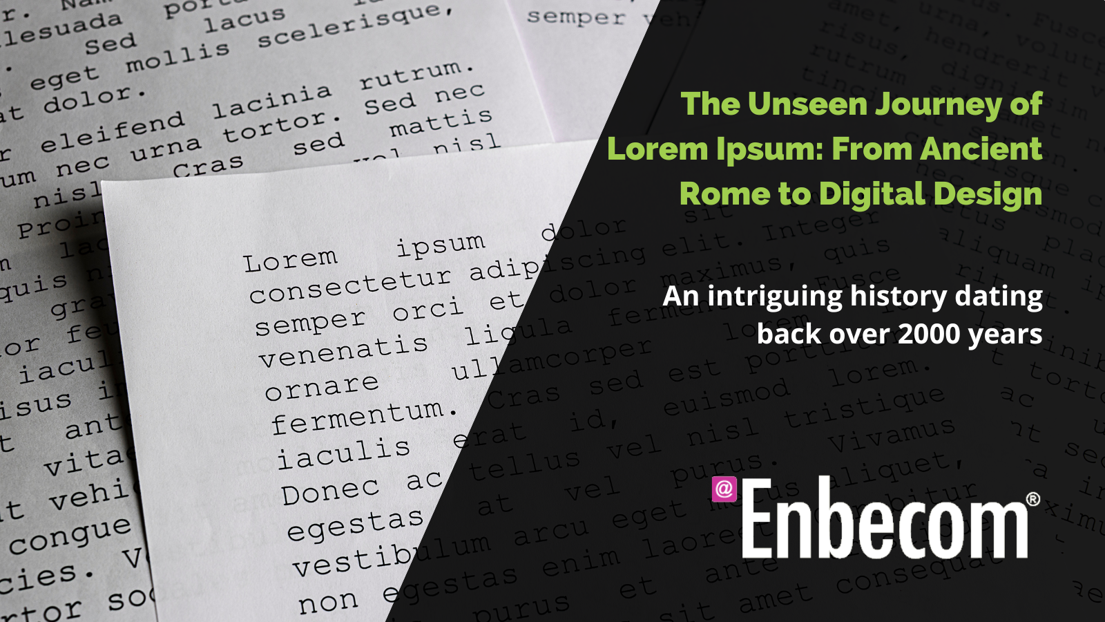 The Unseen Journey of Lorem Ipsum: From Ancient Rome to Digital Design ...