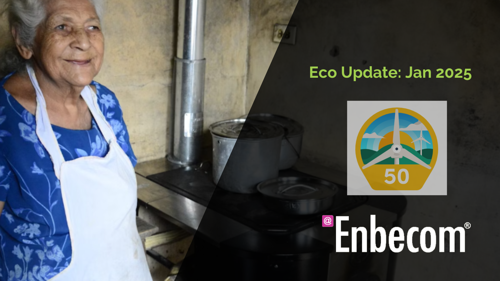 Eco Update: Jan 2025 - 50 tonnes of CO2e avoided badge - Enbecom Blog